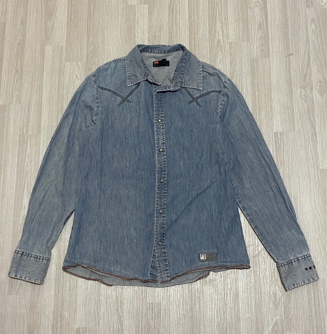 Vintage Diesel 90s denim jacket classic washed denim Made in Morroco ...
