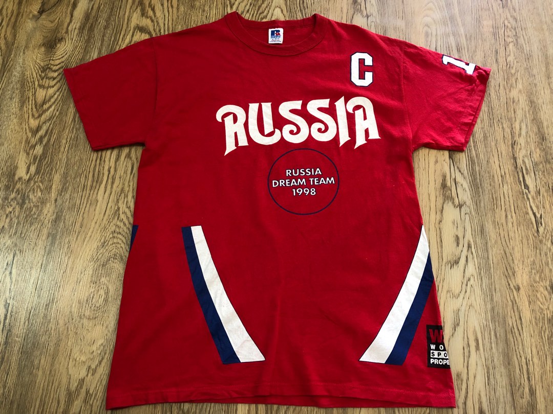 Vintage Russell Russia Dream team, Men's Fashion, Tops & Sets, Tshirts ...