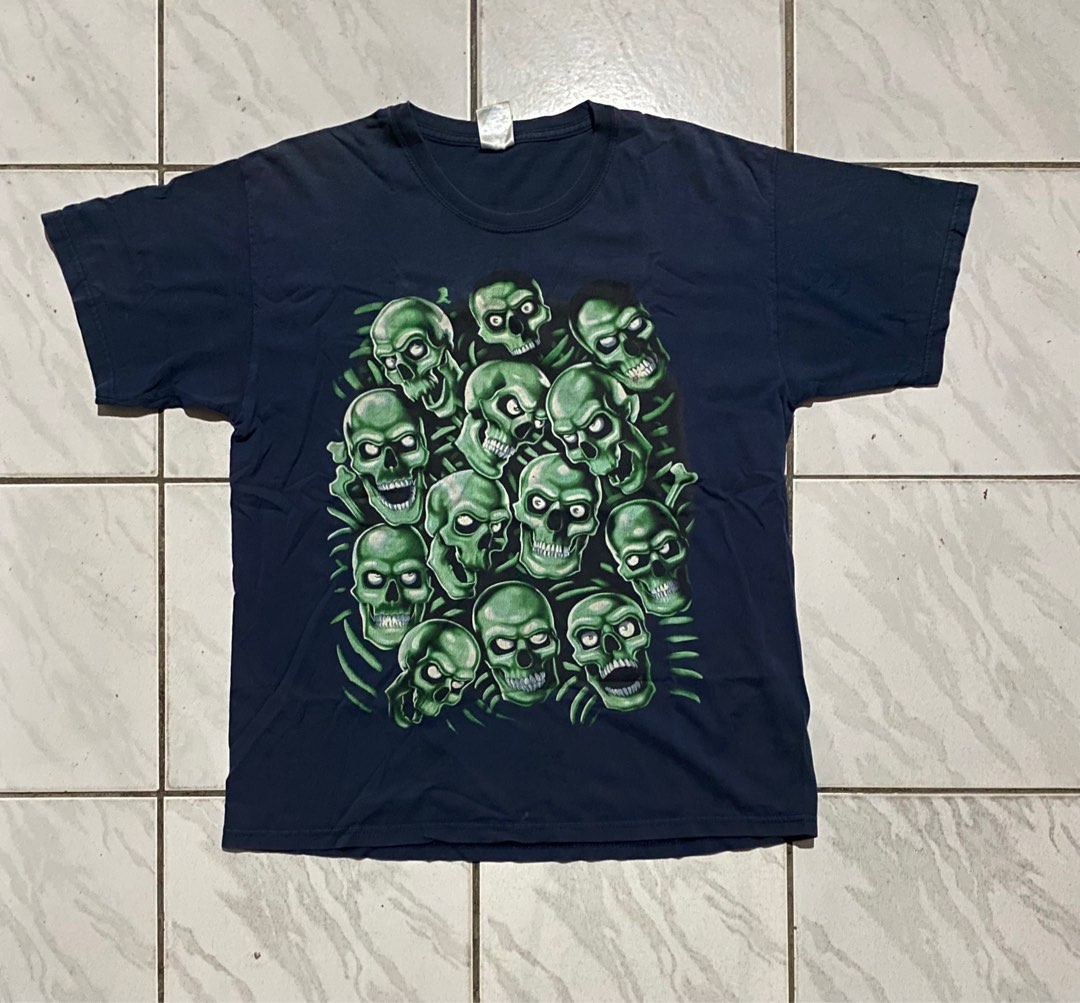 VINTAGE SKULL PILE TRAVIS SCOTT VIBES TEE, Men's Fashion, Tops & Sets ...