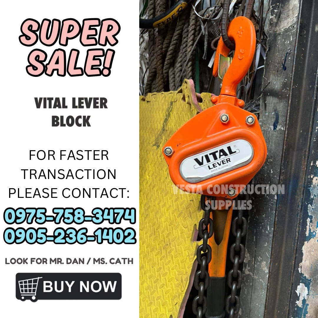 Vital Lever Block, Commercial & Industrial, Construction Tools ...