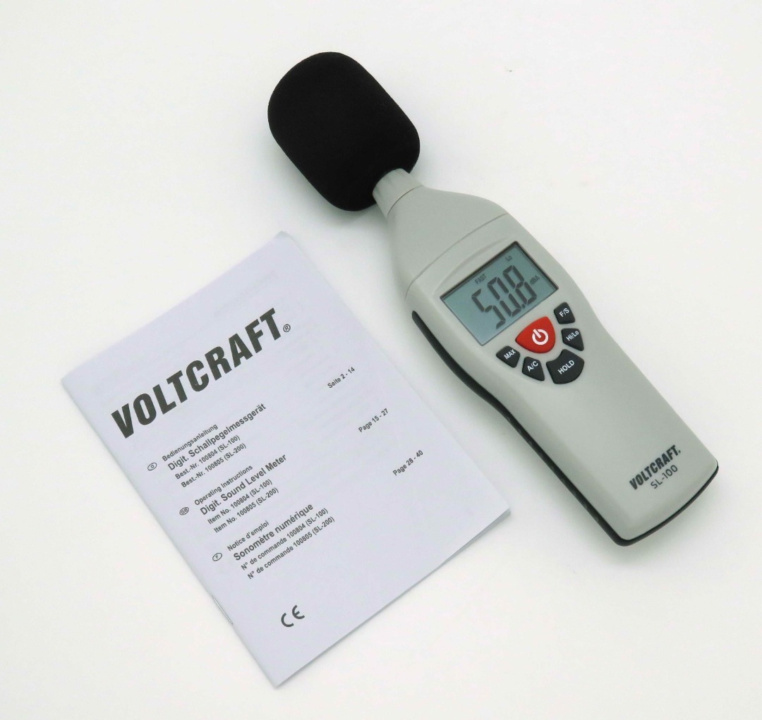 VOLTCRAFT SL-100 Sound level meter 分貝儀 (貨價已包本地順豐運費，只限使用順便智能櫃或順豐站收貨), 電腦 ...