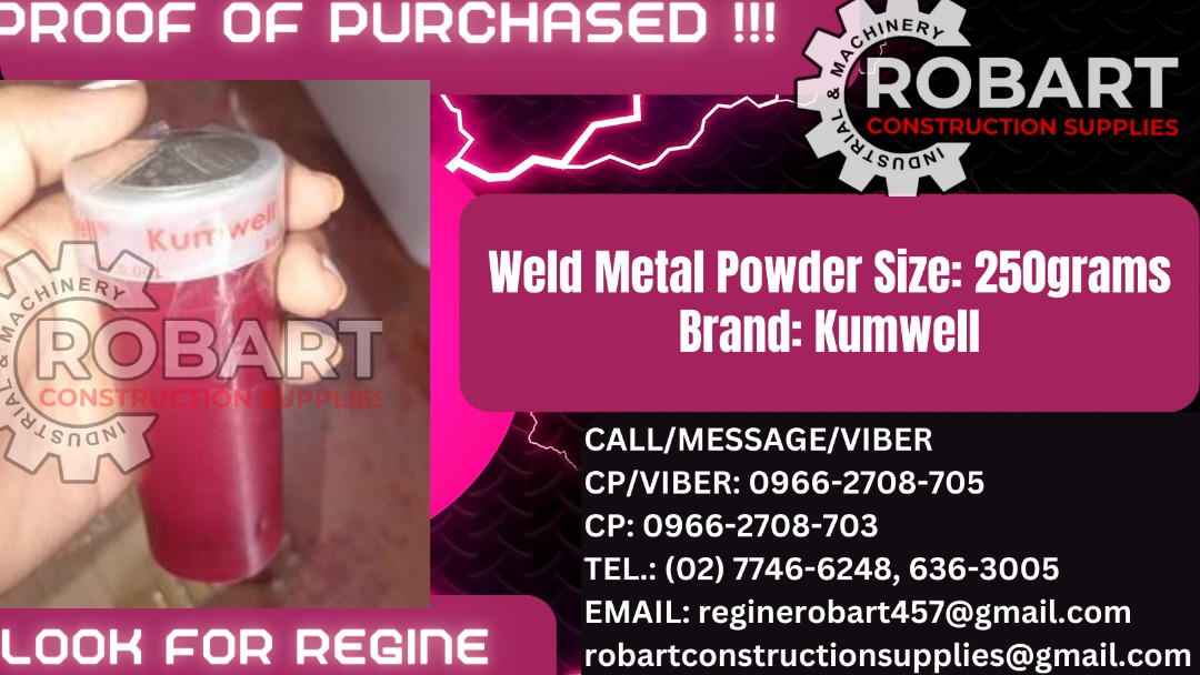 Weld Metal Powder Size: 250grams Brand: Kumwell, Commercial ...