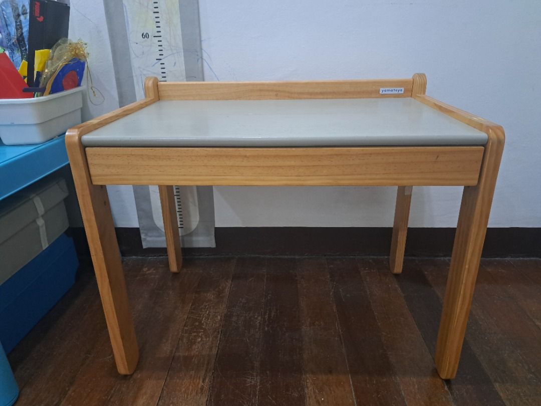Yamatoya Wooden Desk and Chair for kids, Furniture & Home Living ...