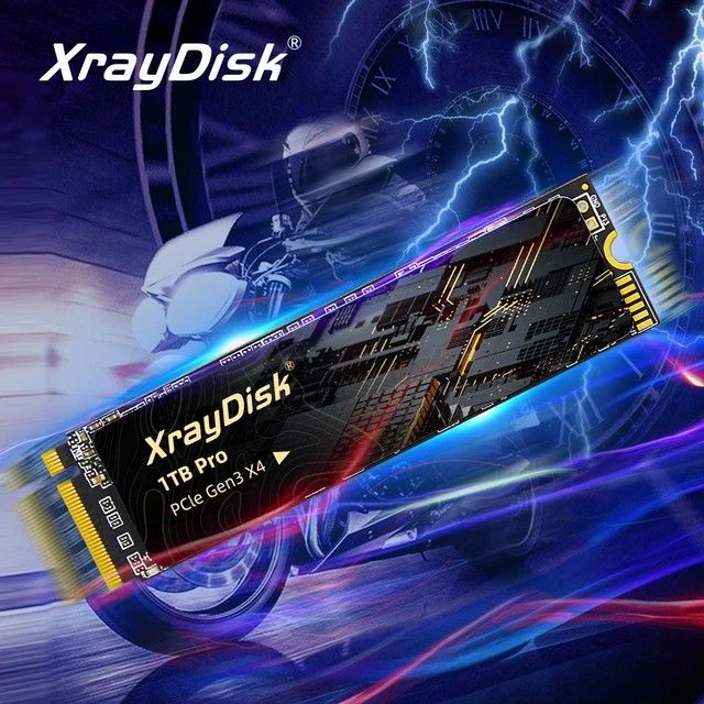 全新(1TB Pro) 清貨 XrayDisk M.2 SSD PCIe NVME 1TB Pro Gen3*4 Solid State Drive 2280 Internal Hard ...