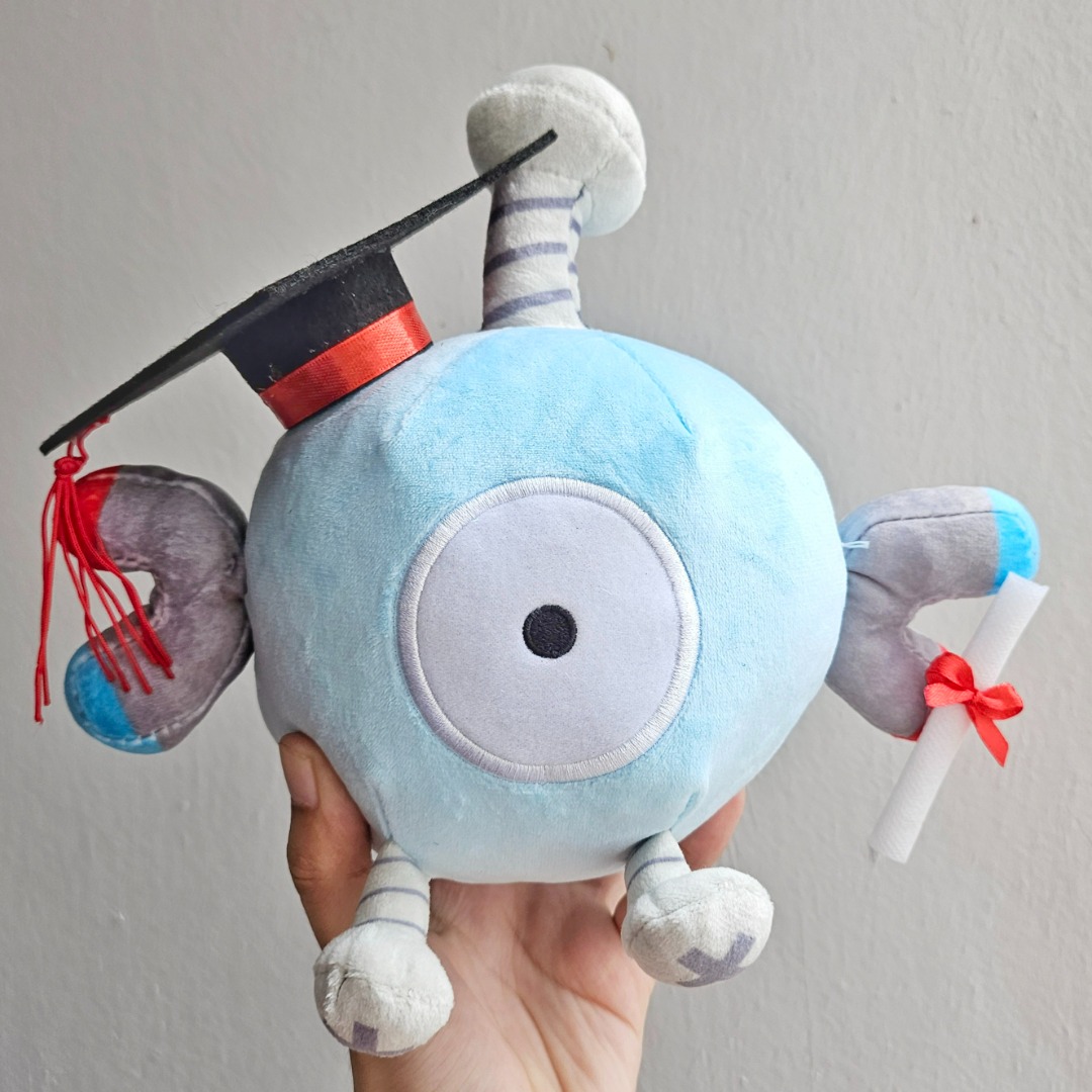 20cm Magnemite Pokemon Graduation Plush, Hobbies & Toys, Toys & Games ...