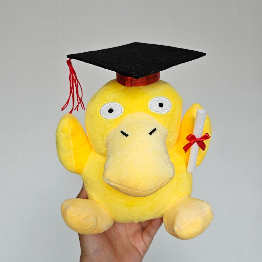 20cm Psyduck Pokemon Graduation Plush, Hobbies & Toys, Toys & Games on ...