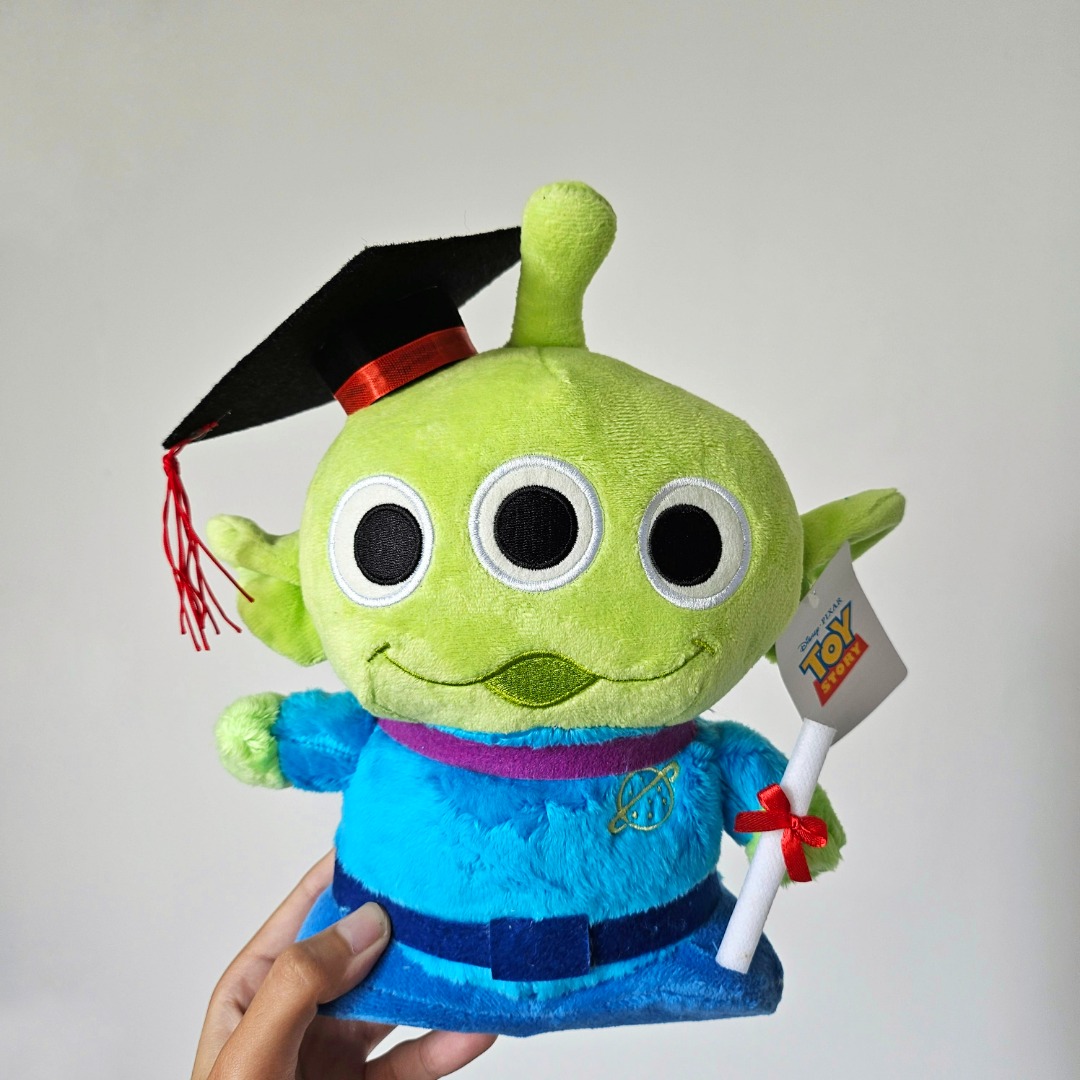 24cm Three Eyed Alien Graduation Plush, Hobbies & Toys, Toys & Games on ...