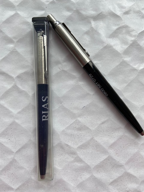 2 x Parker writing pen with original Parker refill black colour pen ...