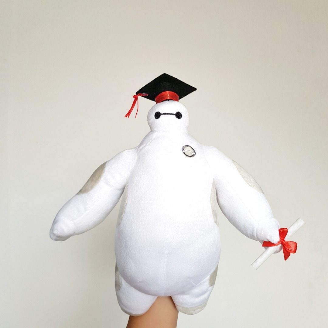 30cm Baymax Graduation Plush, Hobbies & Toys, Toys & Games on Carousell