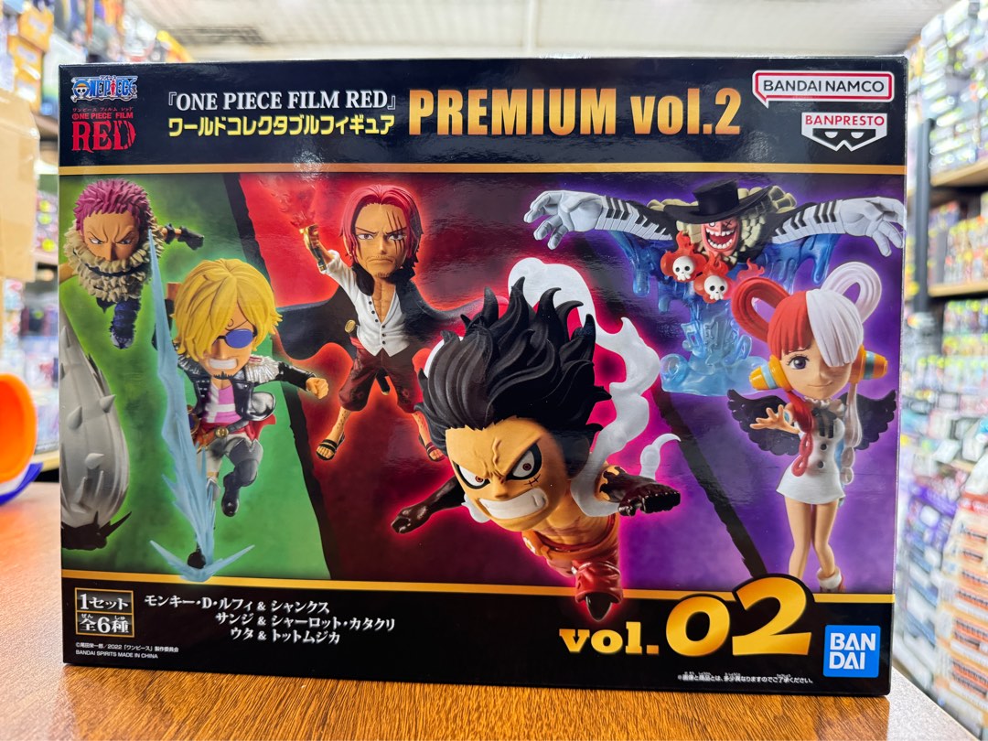【盒有傷】日版現貨 海賊王 wcf film red premium vol.2, 興趣及遊戲, 玩具 & 遊戲類 - Carousell