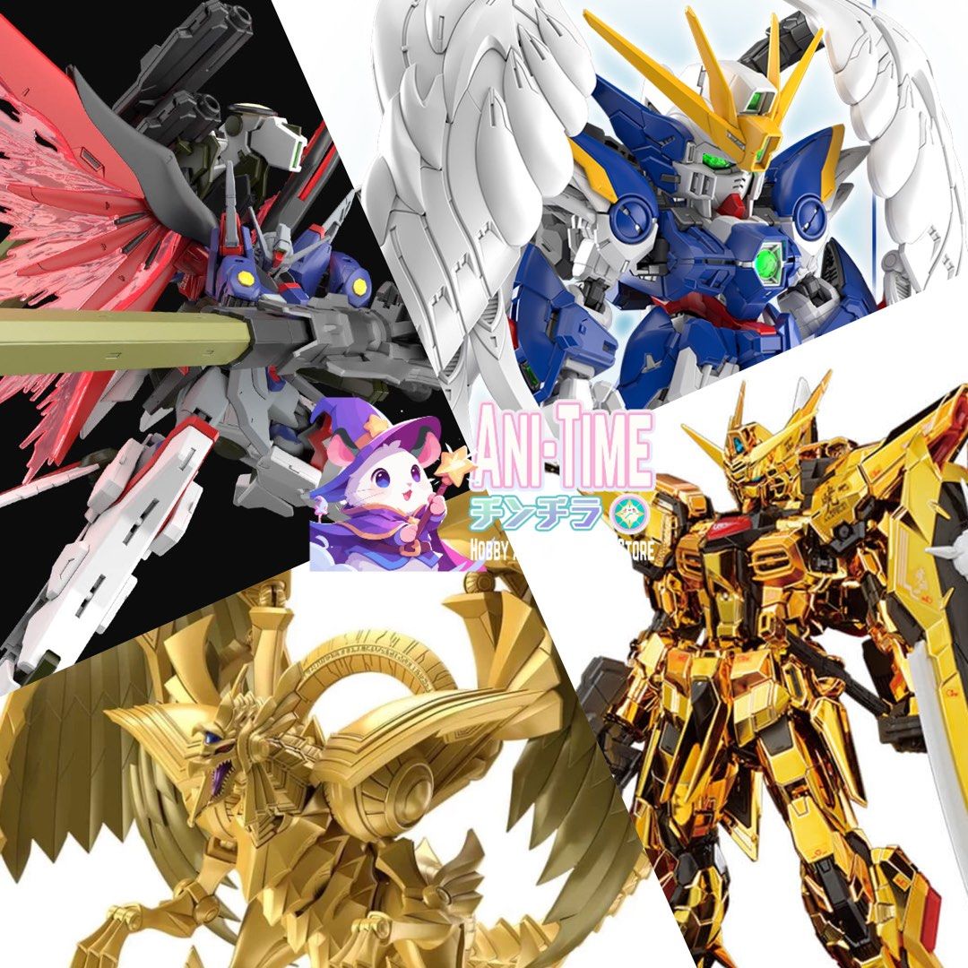 [預訂]MGSD 飛翼 零式 EW 高達， RG 1/144 曉 大鷲， HG 1/144 命運 spec2 宙斯魅影， Figure-rise 標準系列 增幅化 -三幻神降臨- 太陽神的翼神 ...