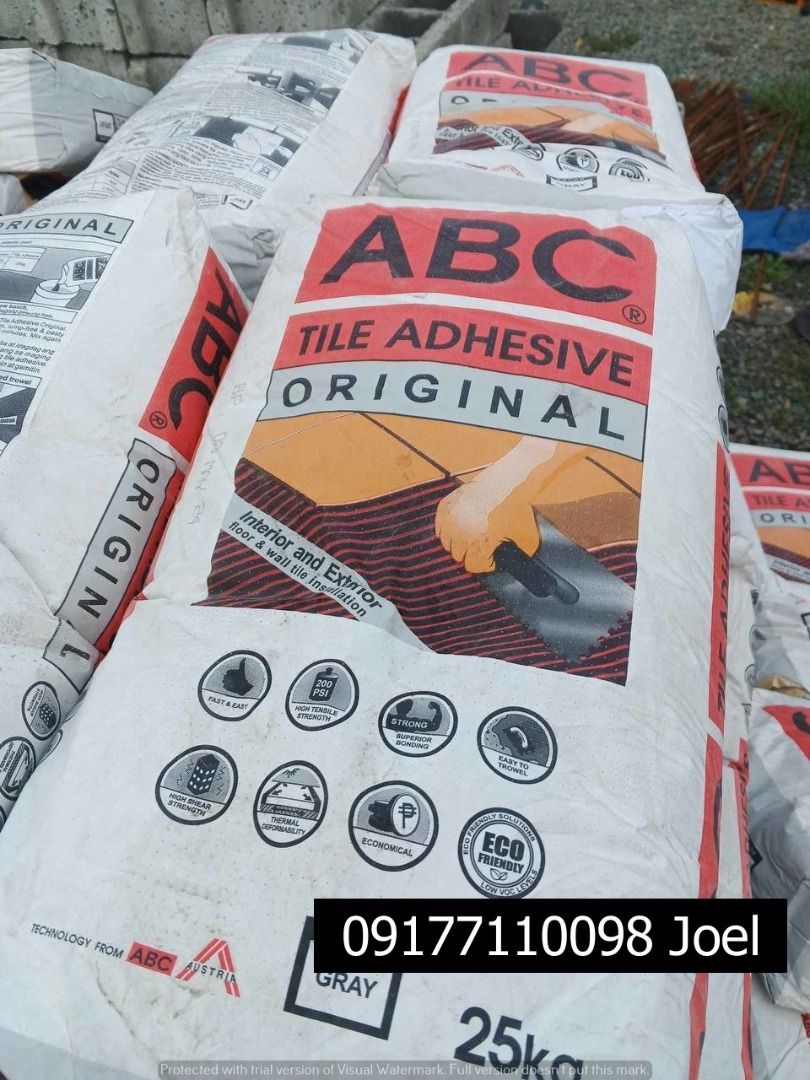 Abc tile adhesive, Commercial & Industrial, Industrial Equipment on ...
