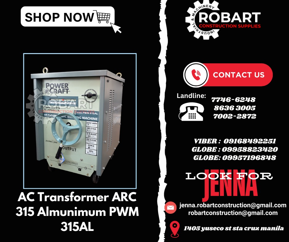 AC TRANFORMER ARC 315 ALUMINUM PWM 315AL, Commercial & Industrial ...