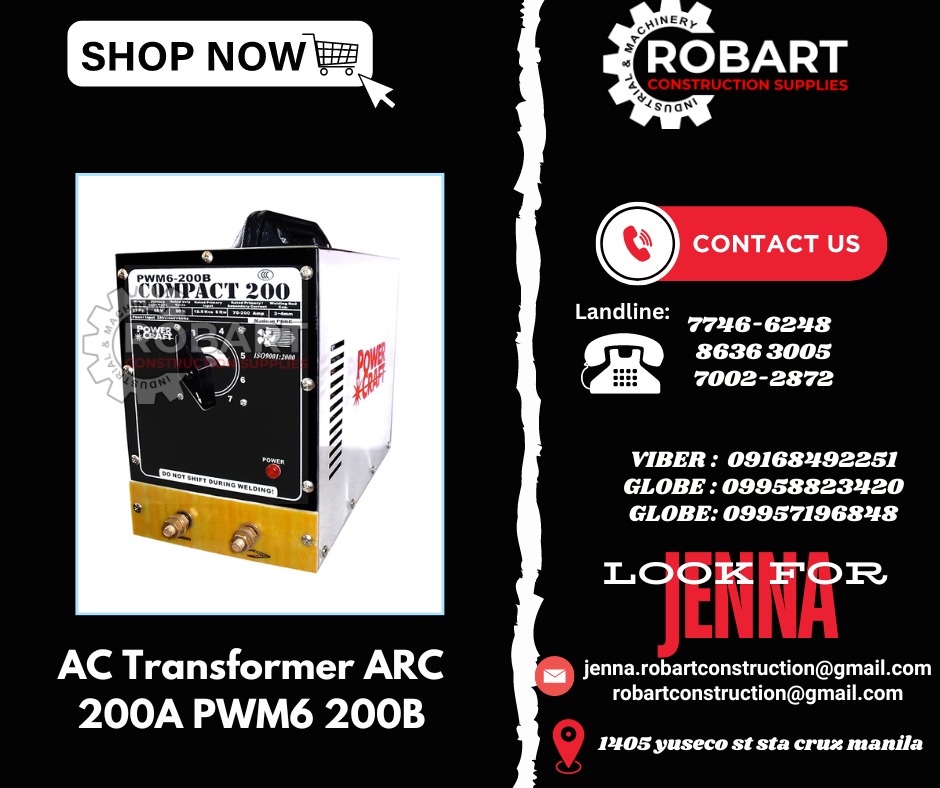 AC TRANSFORMER ARC 200A model: PWM6 200B, Commercial & Industrial ...