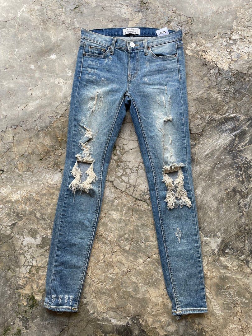 Acne studio ripped jeans denim not balenciaga Prada Gucci issey miyake ...