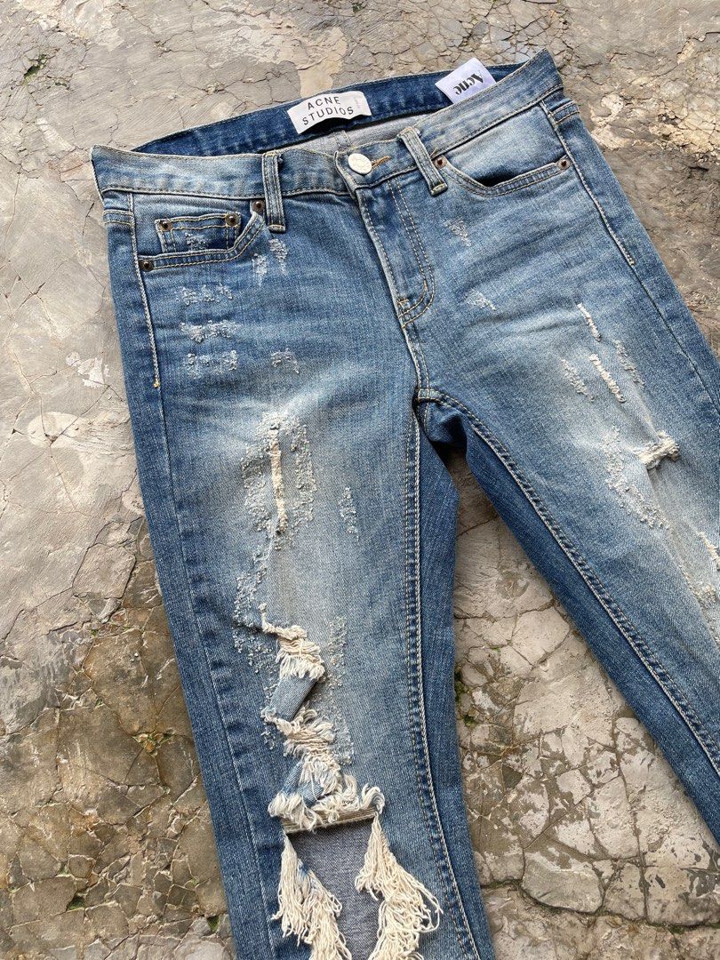 Acne studio ripped jeans denim not balenciaga Prada Gucci issey miyake ...