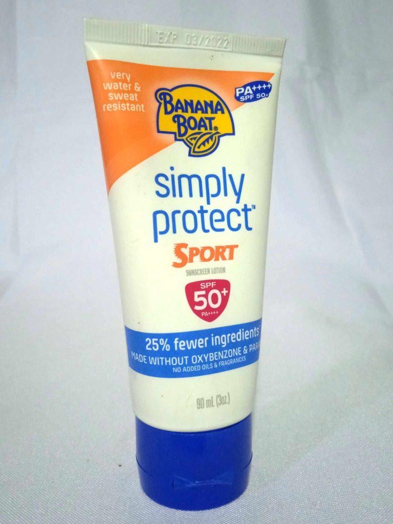 Banana Boat Simply Protect Sport Sunscreen Lotion 90ml SPF50+ PA ...