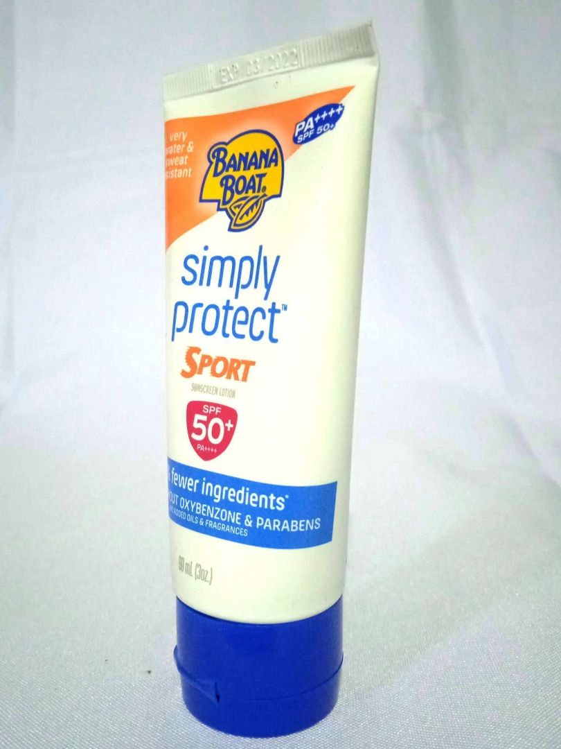 Banana Boat Simply Protect Sport Sunscreen Lotion 90ml SPF50+ PA ...