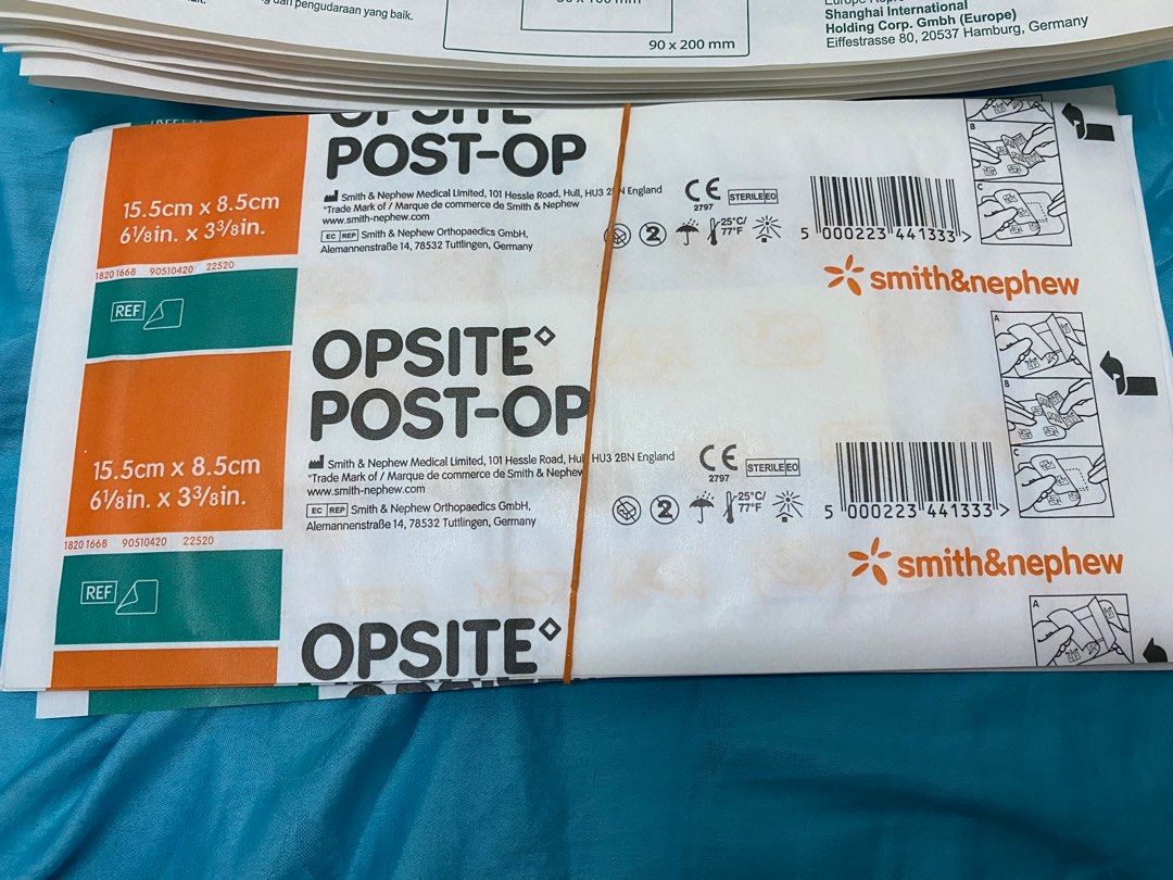 BIOPAD WOUND DRESSING & OPSITE POST-OP, Health & Nutrition, Medical ...