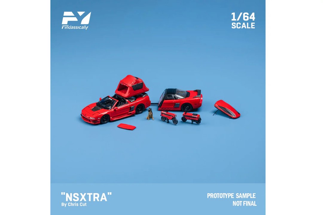 BNIB Finclassically 1/64 Honda “NSXTRA” by Chris Cut Red colour. NOT ...