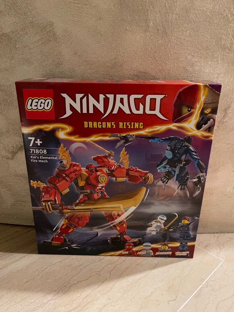 Brand New Lego Ninjago 71808 Kai’s Elemental Fire Mech, Hobbies & Toys ...