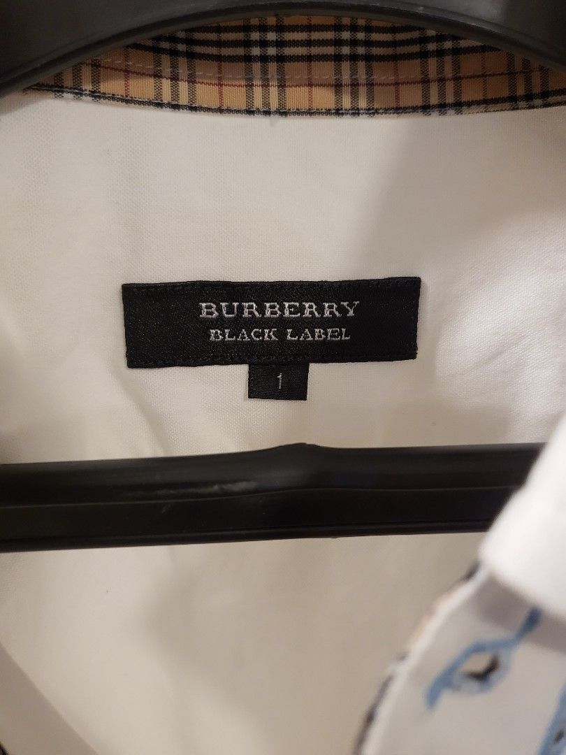 BURBERRY Black Label Kemeja Putih, Fesyen Pria, Pakaian , Atasan di ...