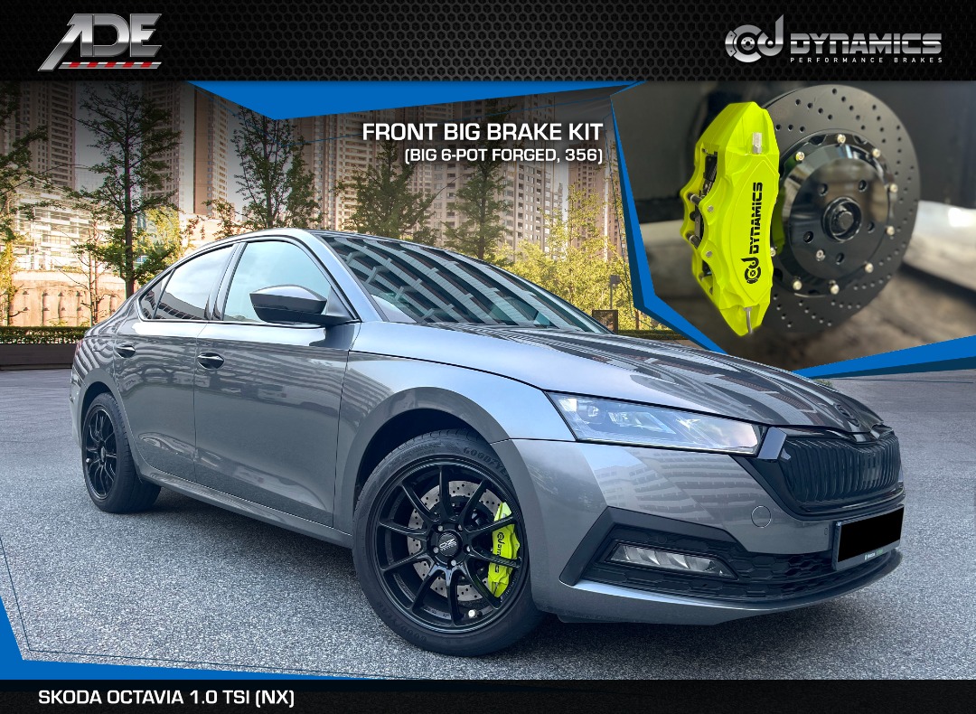 CJ DYNAMICS FRONT BIG BRAKE KIT (BIG 6-POT FORGED, 356) ON SKODA ...