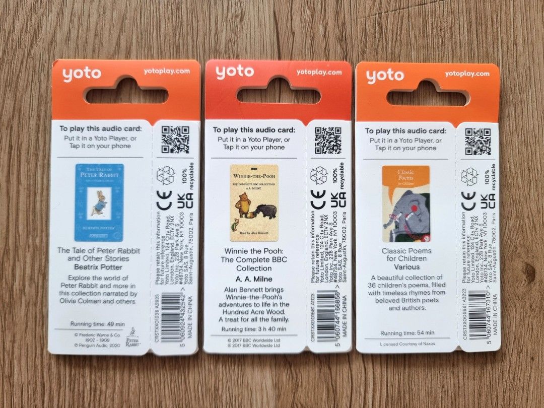 Classic Yoto story cards bundle for 3-5 year olds / Peter Rabbit ...