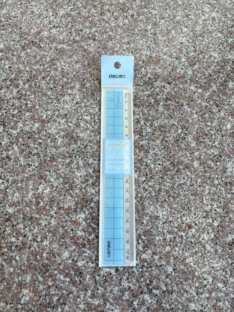 Deli Ruler 18cm Light Blue, Hobbies & Toys, Stationery & Craft ...