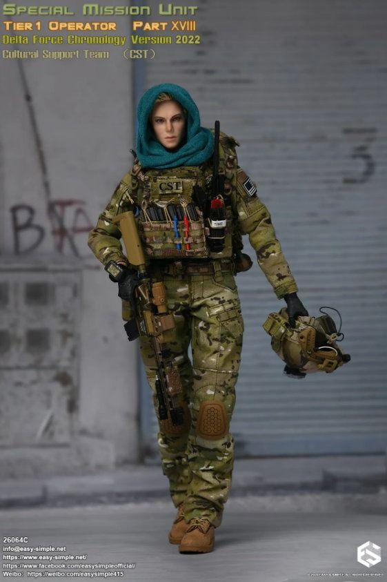 【預訂】Easy&Simple: 1/6 26064C SMU Tier1 Operator Part XVIII Delta Force ...