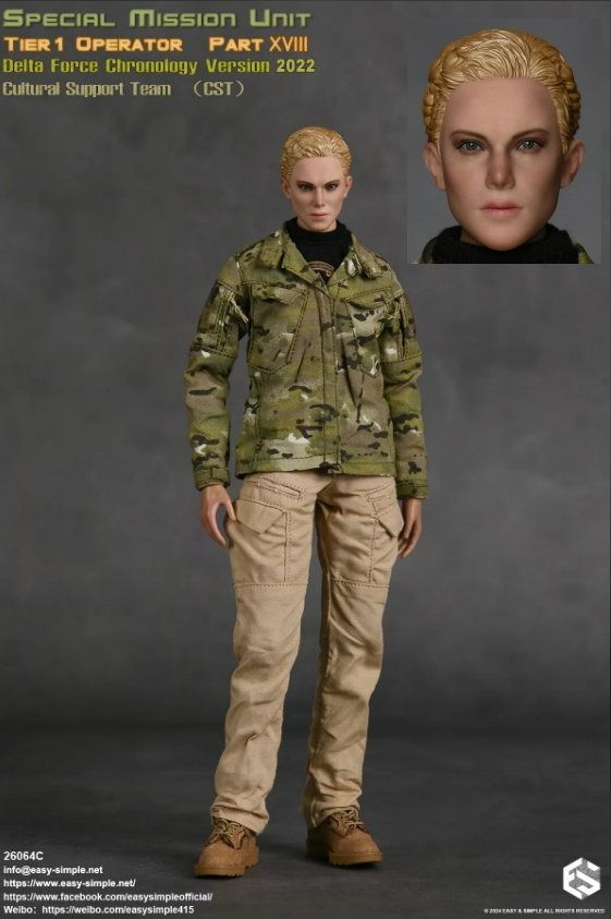 【預訂】Easy&Simple: 1/6 26064C SMU Tier1 Operator Part XVIII Delta Force ...