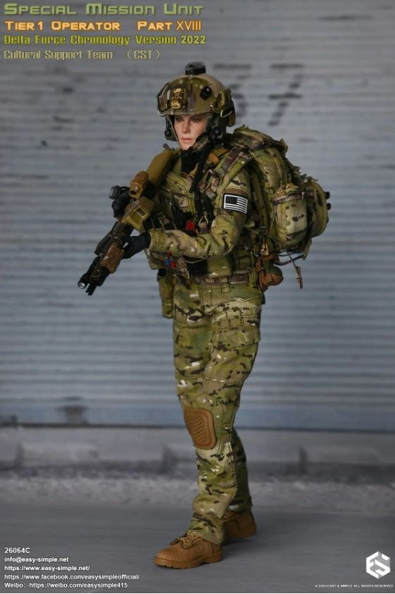 【預訂】Easy&Simple: 1/6 26064C SMU Tier1 Operator Part XVIII Delta Force ...