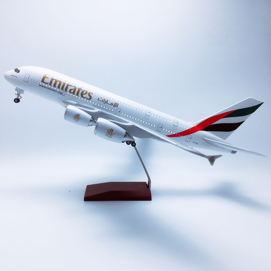 Emirates Airlines (UAE, EK) AirBus A380 Airplane Model (1:160) [Model ...