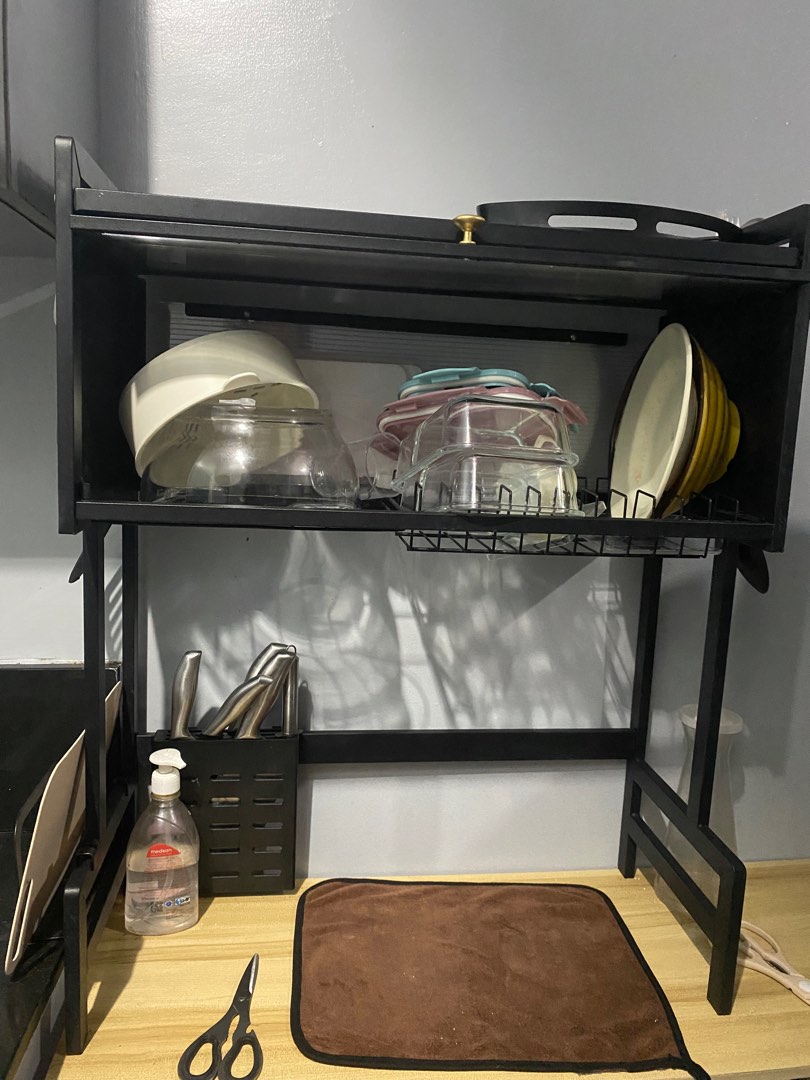 Functional Aesthetic Dish Cabinet Rack, Furniture & Home Living ...