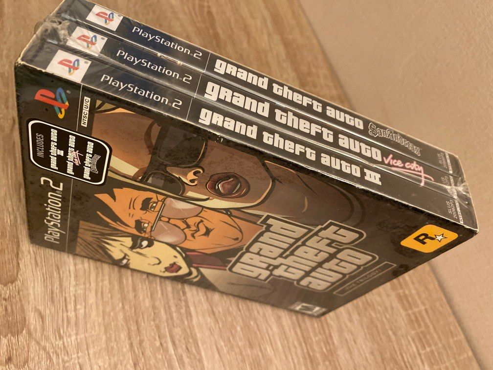 Grand Theft Auto Trilogy PS2 new n sealed, Video Game, Game di Carousell
