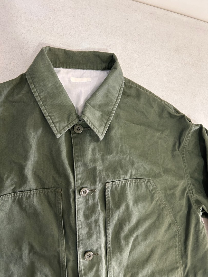 GU UNIQLO ARMY WORK JACKET, Men's Fashion, Coats, Jackets and Outerwear ...
