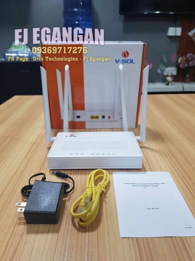 Huawei 5v5 Gpon & Vsol Onu Xpon Router, Computers & Tech, Parts ...