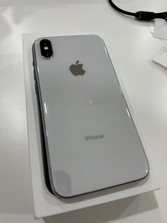 iPhone X 256GB Silver MY set with Machines Receipt, Mobile Phones ...
