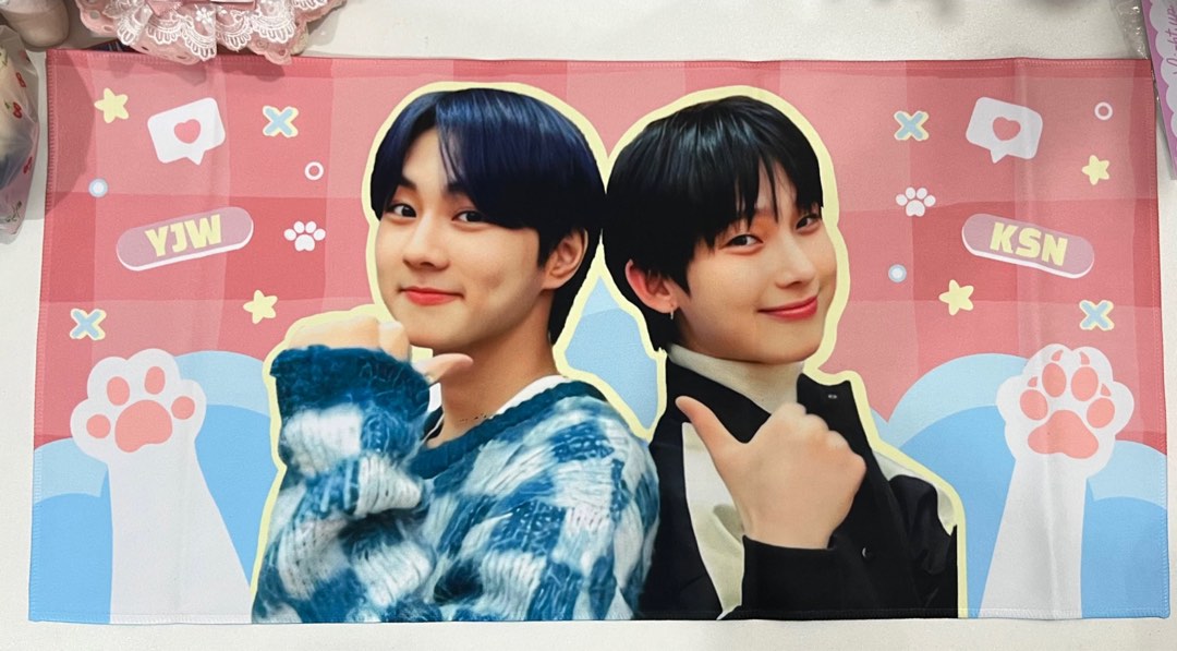Jungwon & Sunoo Fansite Cheering Kit Slogan (On-hand Enhypen Merch ...