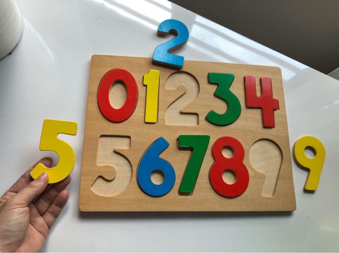 Learning Number Board. Wooden - Early Years Educational Toys, Hobbies ...