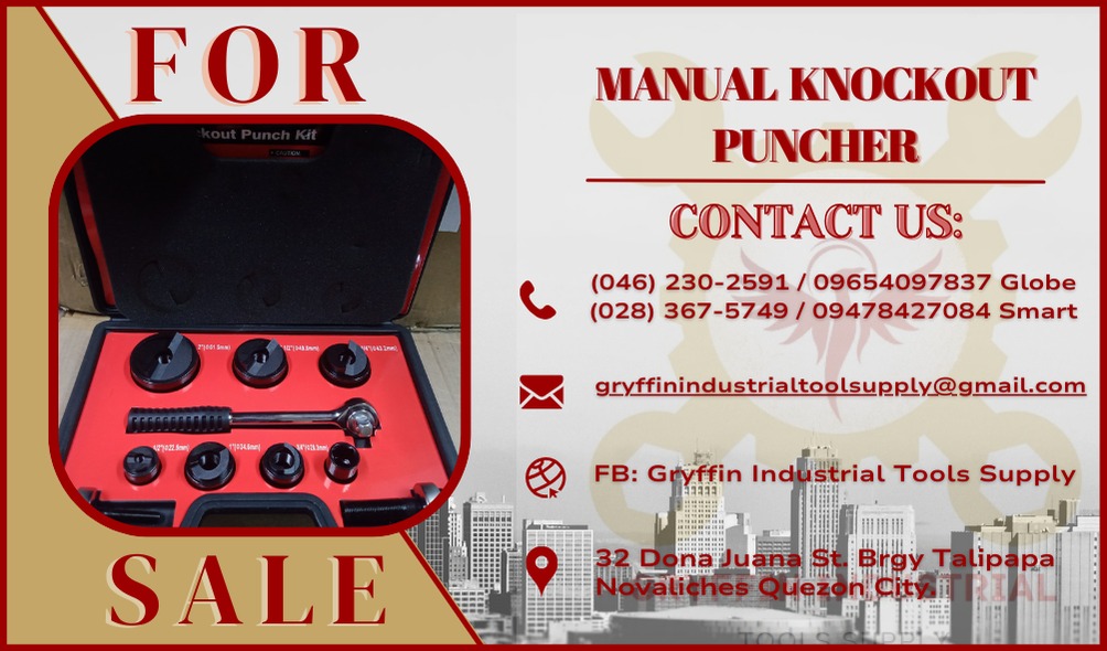 MANUAL KNOCKOUT PUNCHER, Commercial & Industrial, Industrial Equipment ...