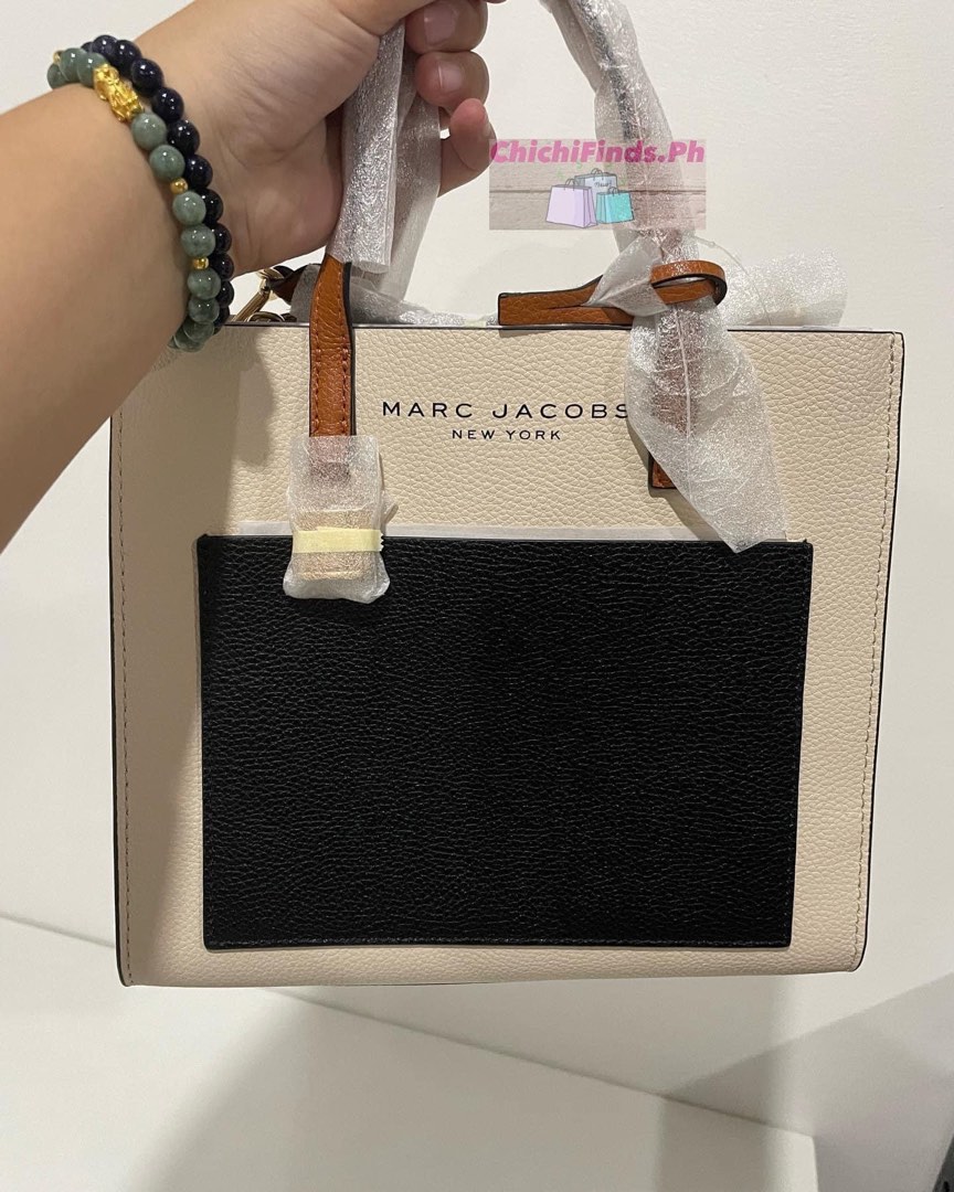 Marc Jacobs Mini Grind Tote in Sandshell Multi, Women's Fashion, Bags ...