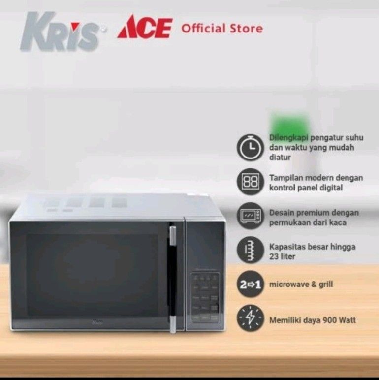 Microwave Oven merk Kris (Krisbow), Kitchen & Appliances di Carousell