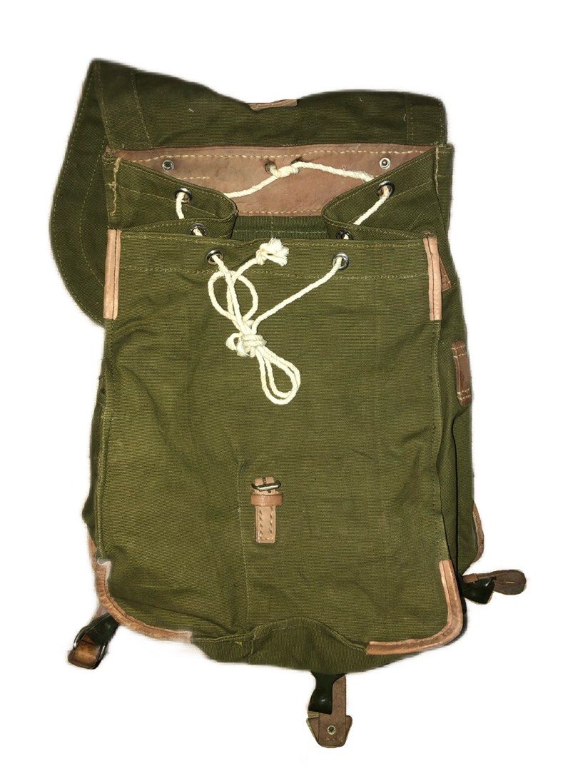 Military Olive Romanian Retro Rucksack, Men's Fashion, Bags, Backpacks ...