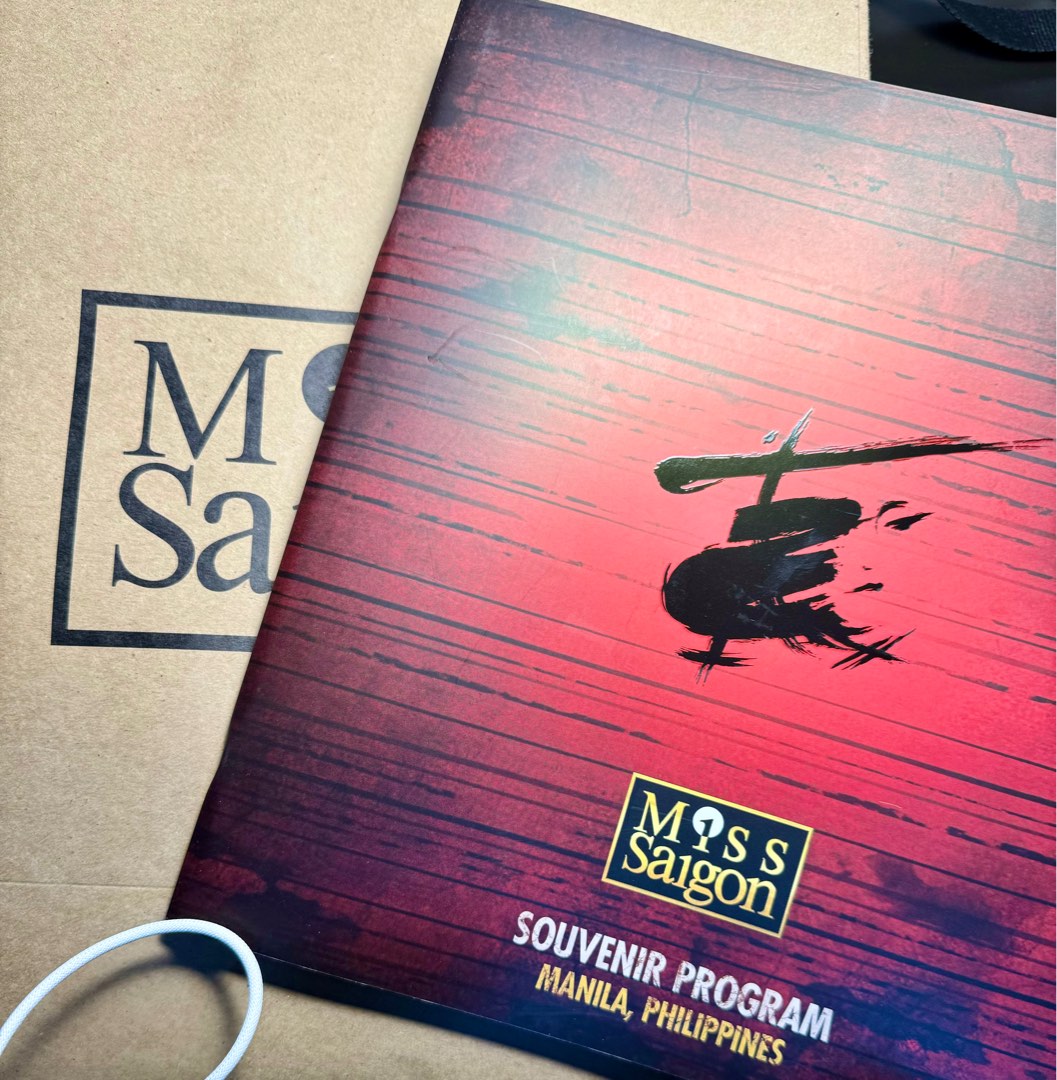 Miss Saigon 2024 Souvenir Program w/ official paper bag, Hobbies & Toys ...