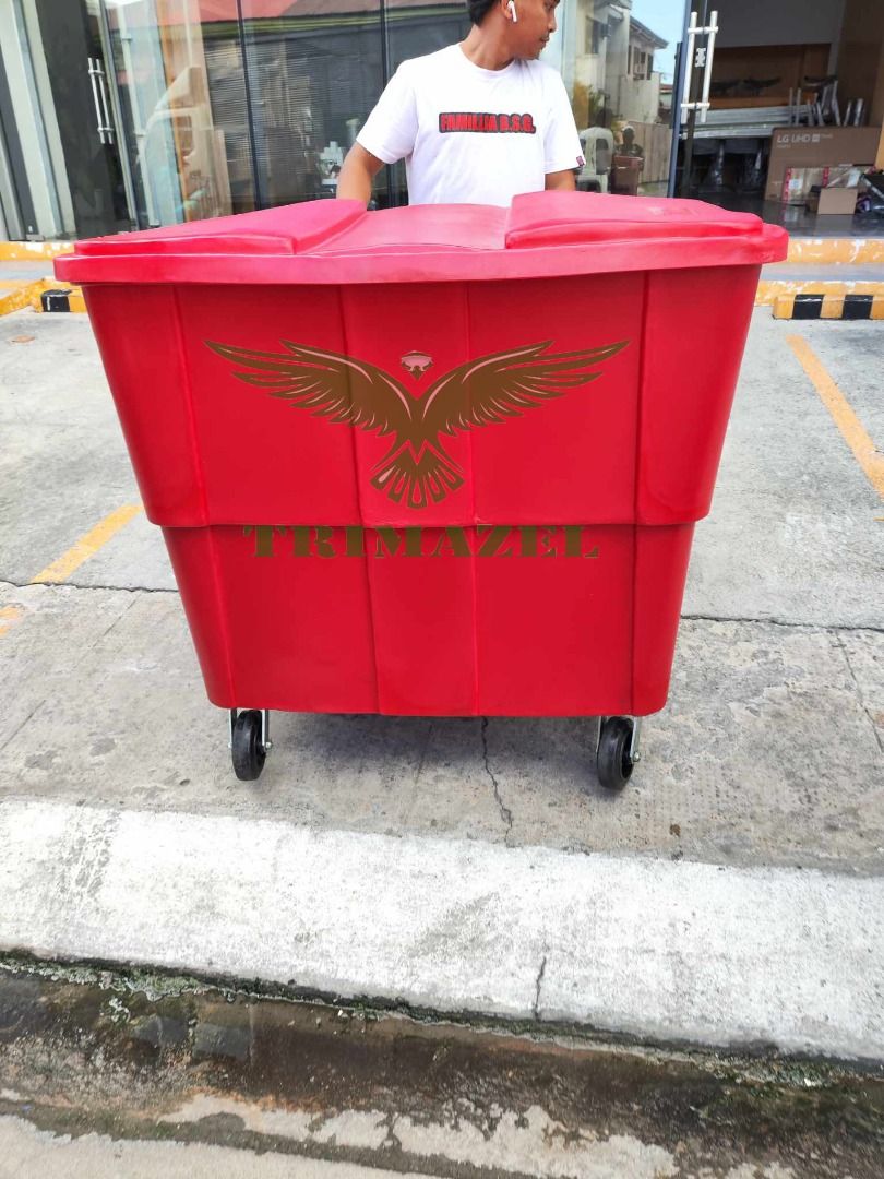 MOBILE TRASH BIN, Furniture & Home Living, Cleaning & Homecare Supplies ...