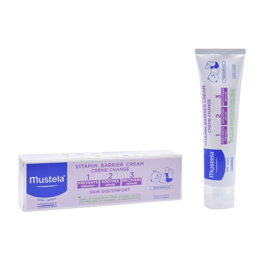 Mustela 1.2.3. Diaper Rash Cream, Baby Skin Protectant with Zinc Oxide ...
