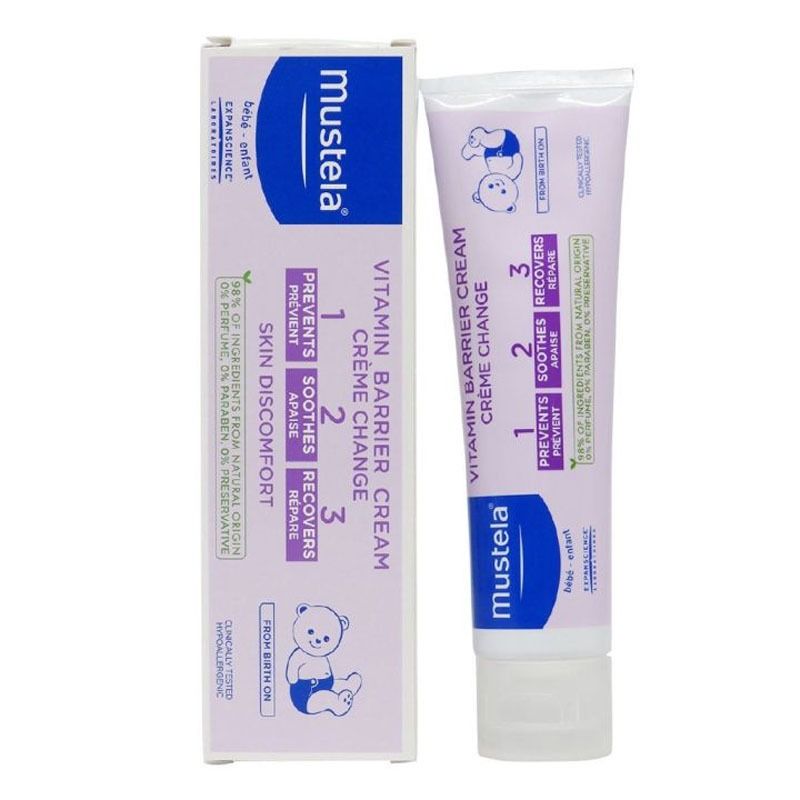 Mustela 1.2.3. Diaper Rash Cream, Baby Skin Protectant with Zinc Oxide ...
