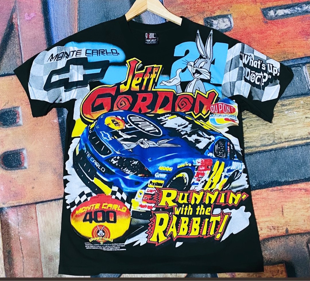 Nascarr jeff gordon x looney tunes(vintage bootleg) 1993, Men's Fashion, Tops & Sets, Tshirts ...
