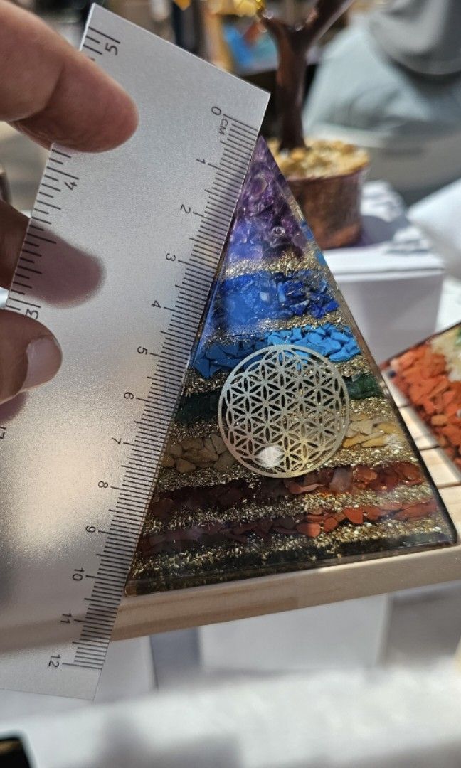 ORGONITE PYRAMID/7 Chakra Copper Sheet PYRAMID / Attracts Abundance ...